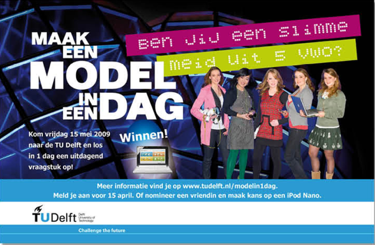 TU Delft – campagne Maak een model in een dag